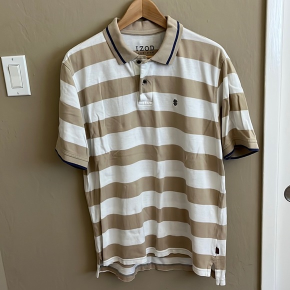 Izod | Shirts | Izod Striped Polo Shirt | Poshmark